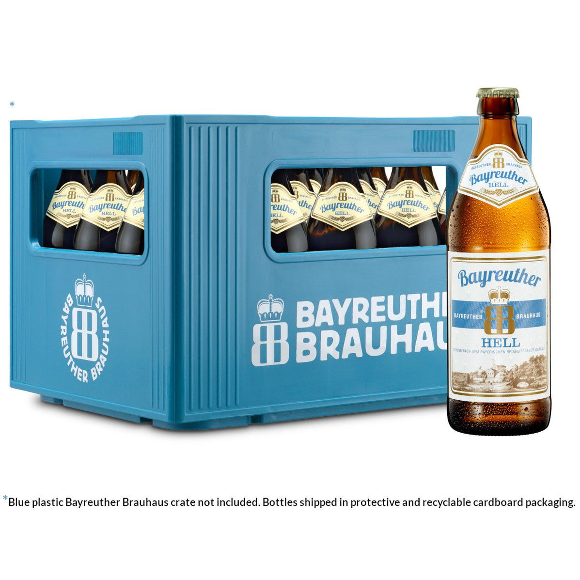 Bayreuther HELL 4.9% 500ml (50cl) Bottles — Germandrinks.co.uk