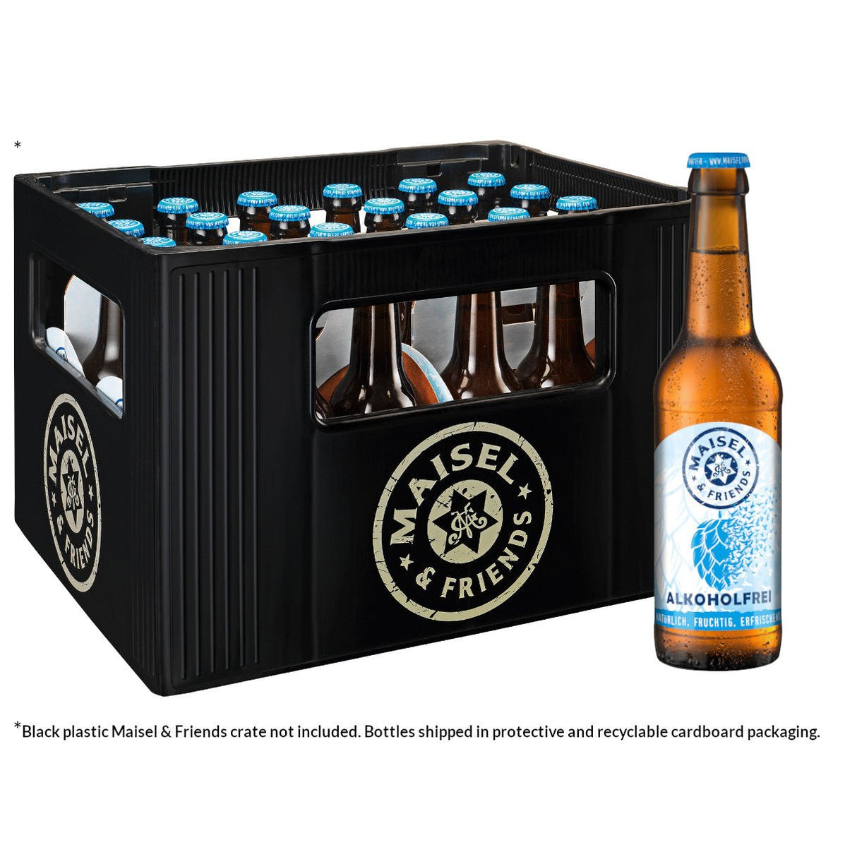 Maisel & Friends Alkoholfrei (Alcohol-Free) 0.5% 330ml (33cl) Bottles — Germandrinks.co.uk