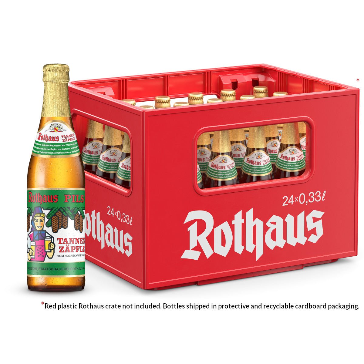 Rothaus Pils (Rothaus Tannenzäpfle) 5.1% 330ml (33cl) Bottles ...